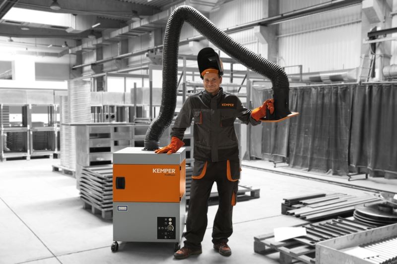 Kemper ProfiMaster Welding Smoke Filter Unit with 3m Flexible Exhaust ...