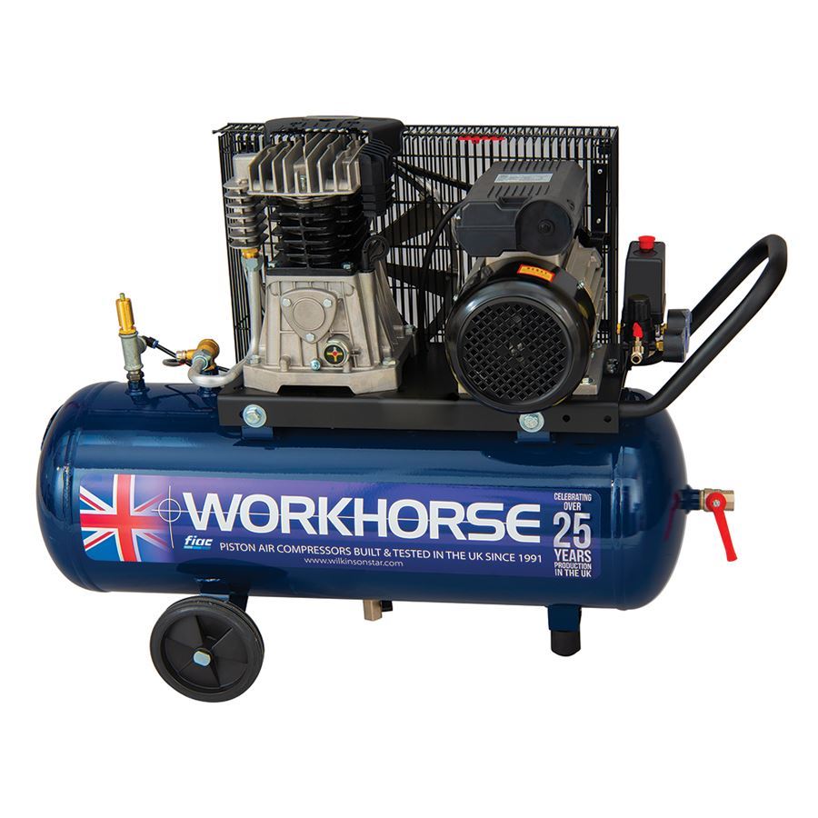 Fiac. Workhorse 3HP 50Ltr. 230v Compressor - DL Welding Supplies