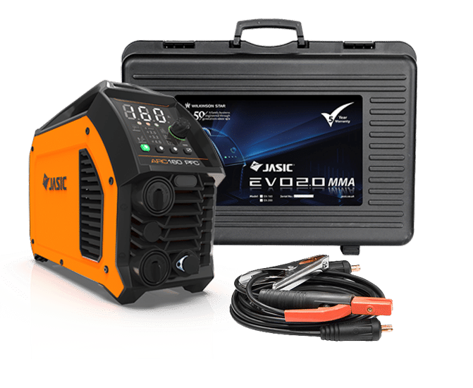 Jasic EVO Arc 160 PFC Inverter c/w Case & Leads - DL Welding Supplies